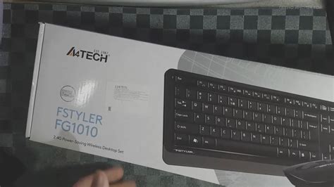 Распаковка и обзор A4Tech FStyler FG1010 клавиатуры + мыши - YouTube