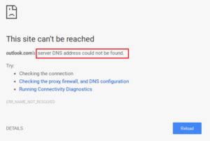 Server DNS Address Could Not Be Found Error Earth S Lab