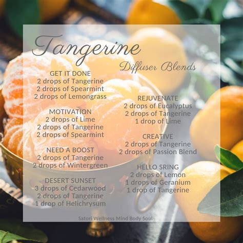 Tangerine Diffuser Blends Essential Oil Diffuser Recipes Essential