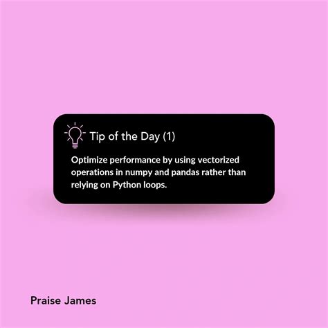 Praise James On Linkedin Why Should You Use Vectorized Operations