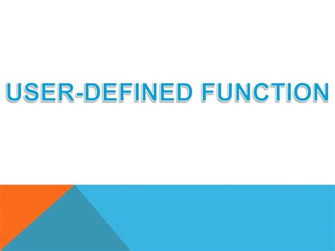 User Defined Function By Computer Programming Applications Issuu