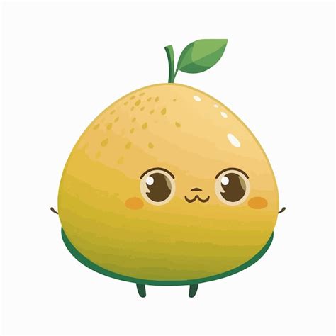 Premium Vector Vector Cute Pomelo Cartoon Style