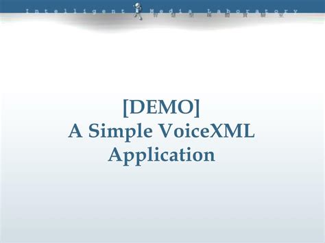 Ppt Speech Technologies And Voicexml Powerpoint Presentation Free