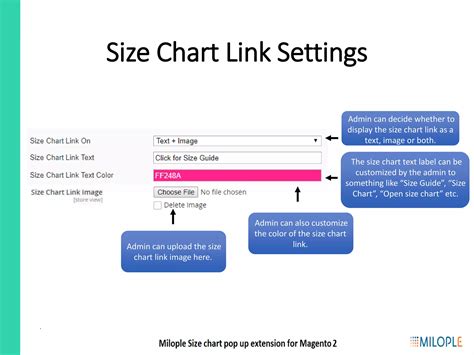 magneto2 size chart popup extension user guide ppt