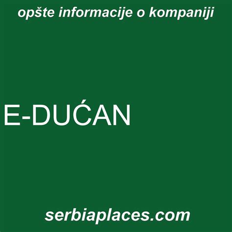 E DuĆan Radno Vreme Adresa Telefon