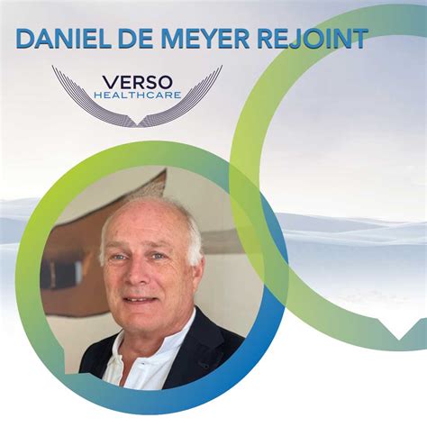 Daniel De Meyer Rejoint Le Groupe Verso Healthcare