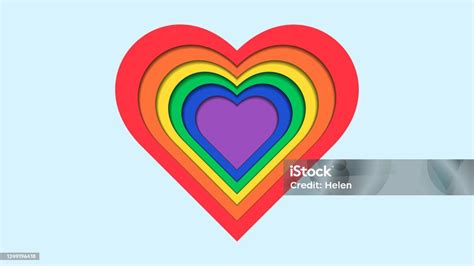 Konsep Gay Pride Lbgt Lbgtq Lbgtq Dalam Gaya Potong Kertas Ilustrasi