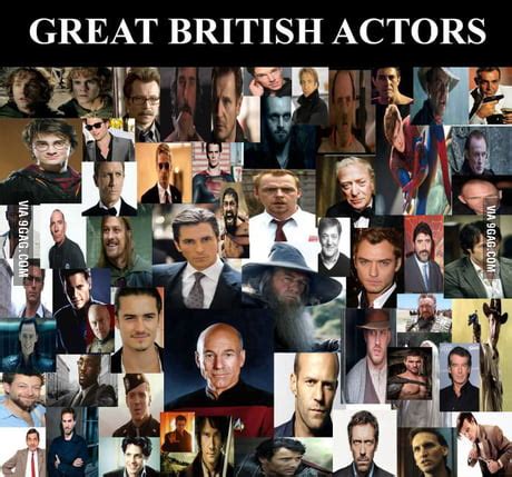 Hot British Actors Collage