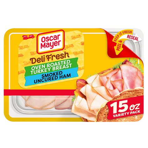 Oscar Mayer Deli Fresh Oven Roasted Turkey Breast And Smoked Uncured