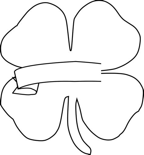 Printable Picture Of A Four Leaf Clover