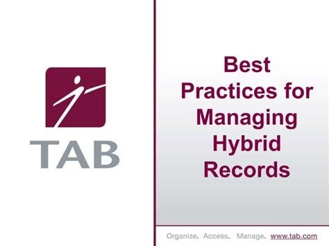 Hybrid Records Management Best Practices PPT