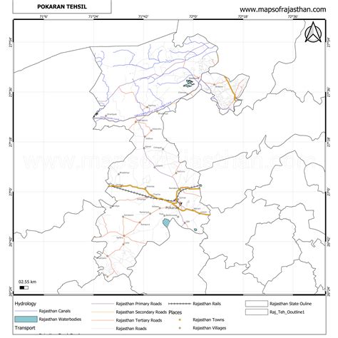 Pokhran Tehsil Map Mapsofrajasthan