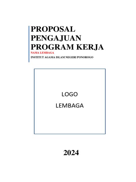 Contoh Proposal Proker Ukm Ukk Pdf