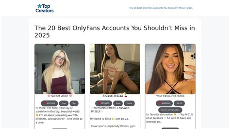 Top 7 Best Onlyfans Models To Follow In 2025 Fanclan Blog