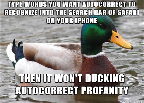 Autocorrect Can Suck My Duck Meme On Imgur
