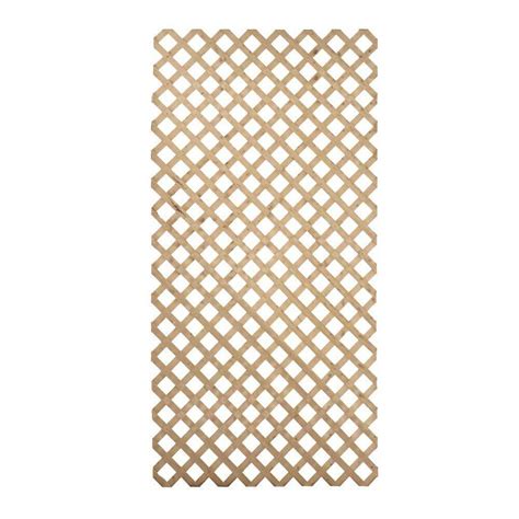 8 Ft X 4 Ft Pressure Treated Wood Pine Garden Lattice 127738 The