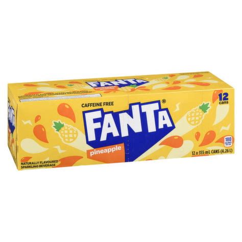 Fanta Pineapple Sparkling Beverage 355ml Cans Save On Foods