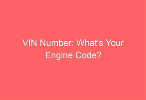 5 Quick And Easy Ways To Find Your Engine Code Automotiveglory