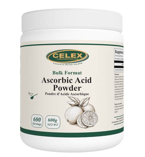 Celex Ascorbic Acid Powder 600g Net Wt Celex Laboratories Inc 2025