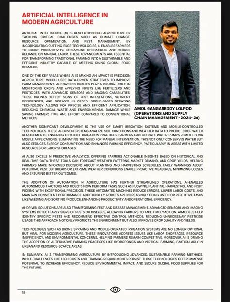 Artificialintelligence Agriculture Innovation Mindmelt Itmbusinessschool Amol Lolpod