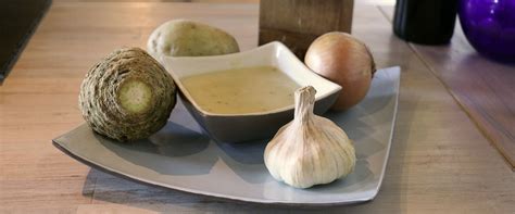Velouté De Céleri Boule Poire Et Moutarde La Recette Les