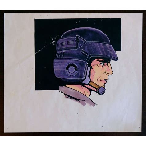 Starship Troopers Us Production Used Storyboard Helmet Color 85x14