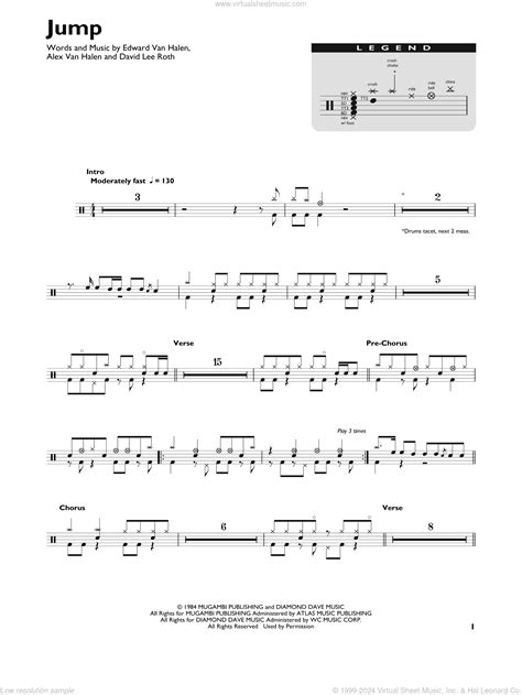 Van Halen Jump Sheet Music For Drums Percussions Pdf