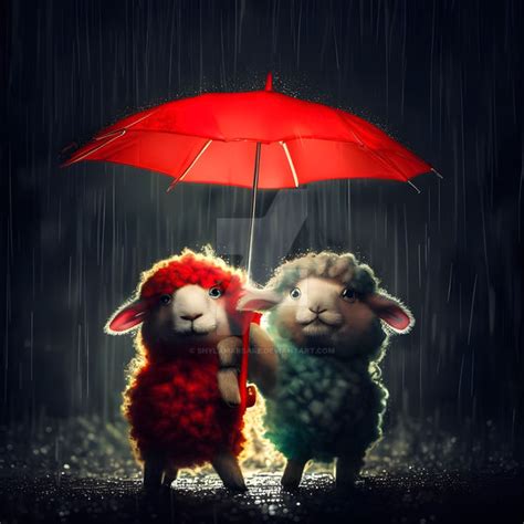 Sheep In The Rain 1 By Shylamarsare On Deviantart