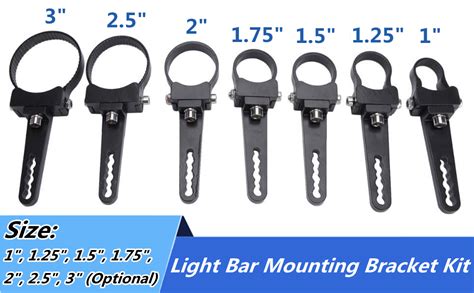 Qiilu Mounting Brackets For Led Light Bar 2pcs Car Truck