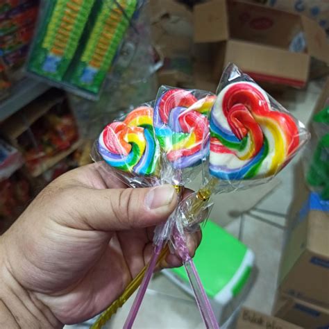 Jual Permen Lolipop Lollipop Candy King Bentuk Love Bulat Tunjukkan 4cm