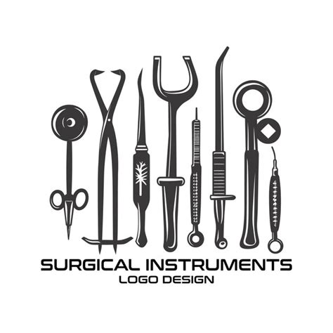 Premium Vector Surgical Instruments Vector Logo Design