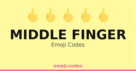 Middle Finger Emoji Codes 🖕 — 361 Combinations To Copy And Paste