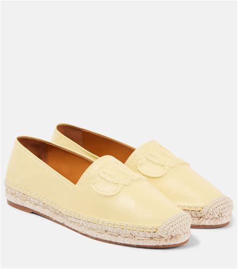 Isla Leather Espadrilles In Yellow Chloe Mytheresa