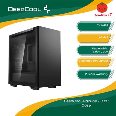 Deepcool Macube 110 M Atx Pc Case Shopee Malaysia