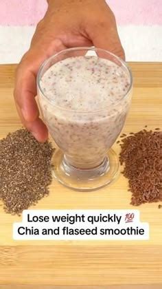 Healthy Chia And Flax Seed Smoothie Recipe