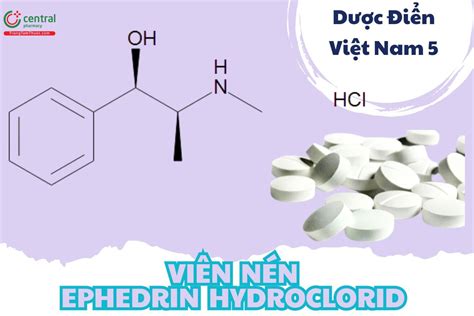 Định Tính Và định Lượng Viên Nén Ephedrin Hydroclorid Dược điển Việt Nam 5