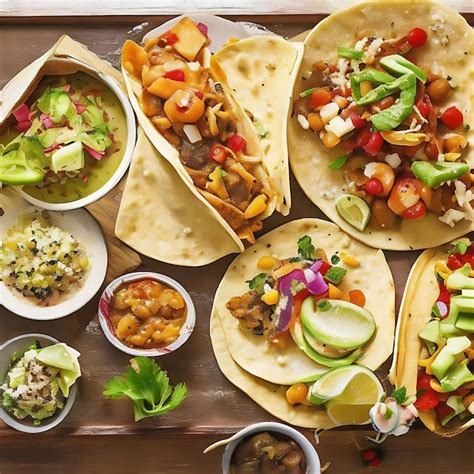 Premium Photo A Fiesta Of Flavor In Every Taco Bite Culinary Delight