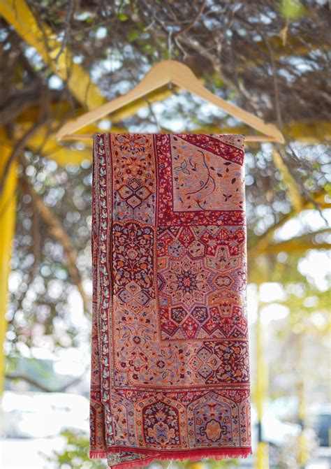 Pure Pashmina Kaani Jamawar Shawl D 91 Saleem Fabrics Traditions