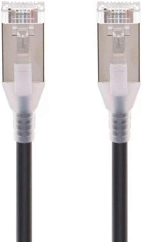 Monoprice Cat6a 5ft Black Component Level Patch Cable Double Shielded