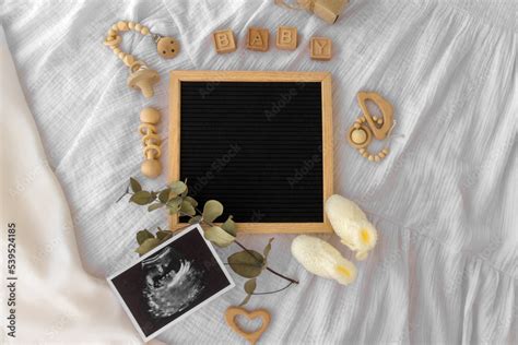 Letter Board Baby Announcement Gender Neutral Baby Announcement Space For Design Pregnancy