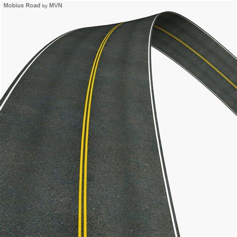 3d Model Mobius Road