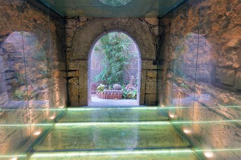 Glass Passageway Stock Image Image Of Close Stone 165377691