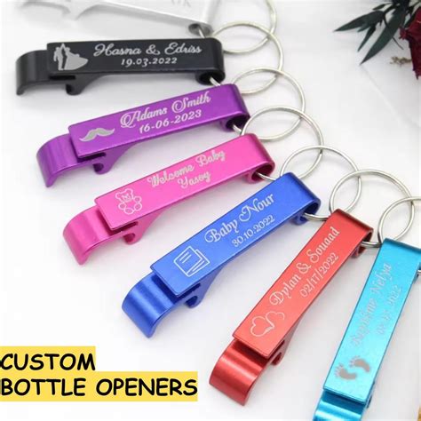 Custom Bottle Opener Keychain Custom Name Bottle Openers Business
