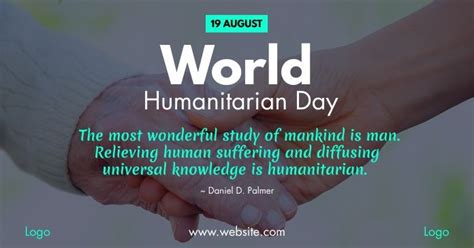 19 August Is Observed As World Humanitarian Day Facebook Shared Image