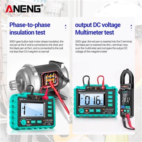 Megger Mega Ohm Meter Digital Insulation Alat Ukur Tahanan Isolasi