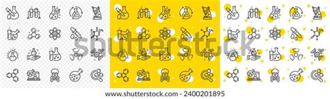 Chemical Formula Microscope Medical Analysis Chemistry Stock Vector
