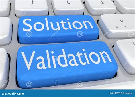solution validation concept stock illustration illustration of