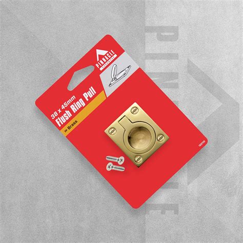 Sandleford Pinnacle Hardware Flush Ring Pull Brass 38 X 45mm