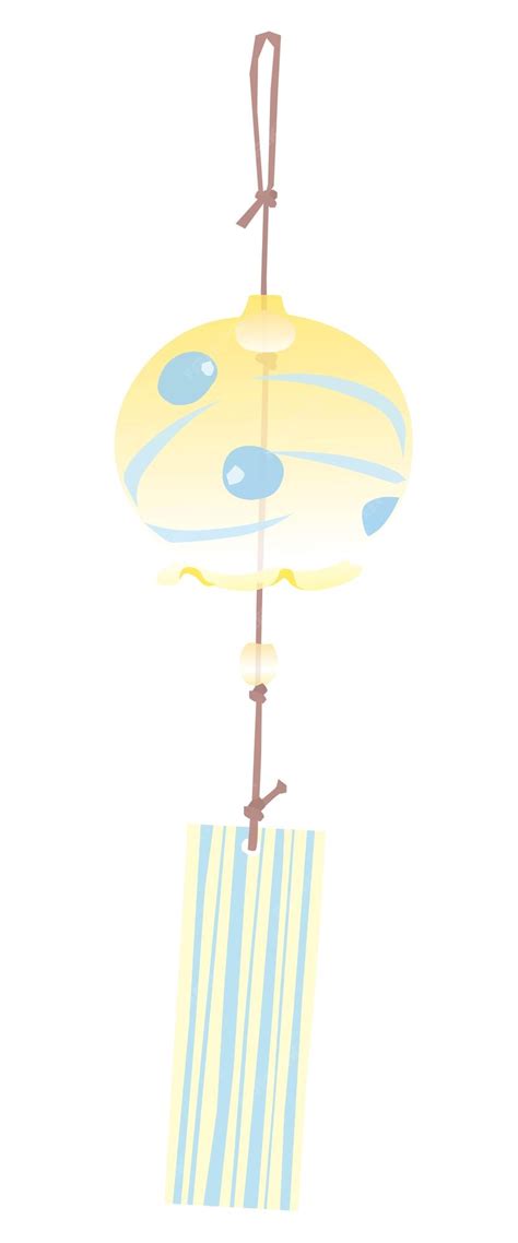 Premium Vector Illustration Of The Yellow Windbell