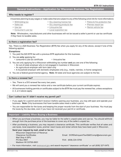 Download Instructions For Form Btr 101 Application For Wisconsin